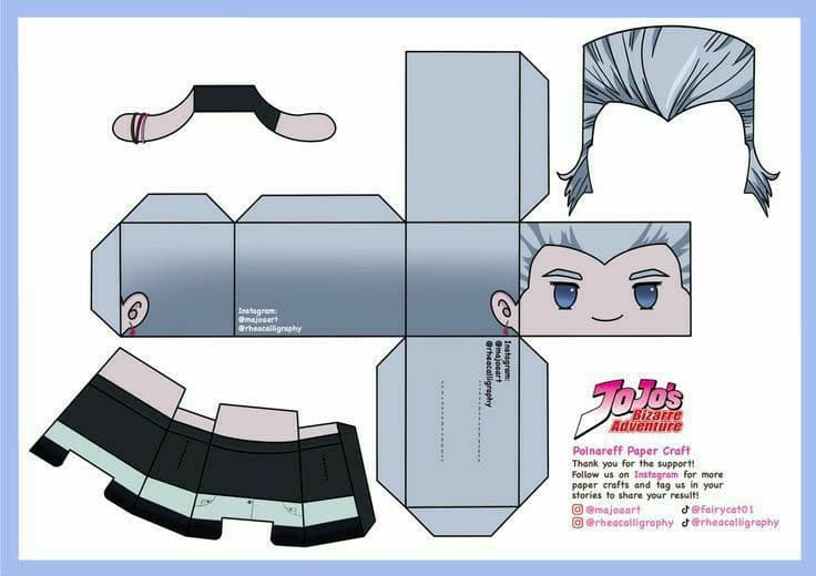 Papercraft Chibi Jean-Pierre Polnareff - JoJo's Bizarre Adventure