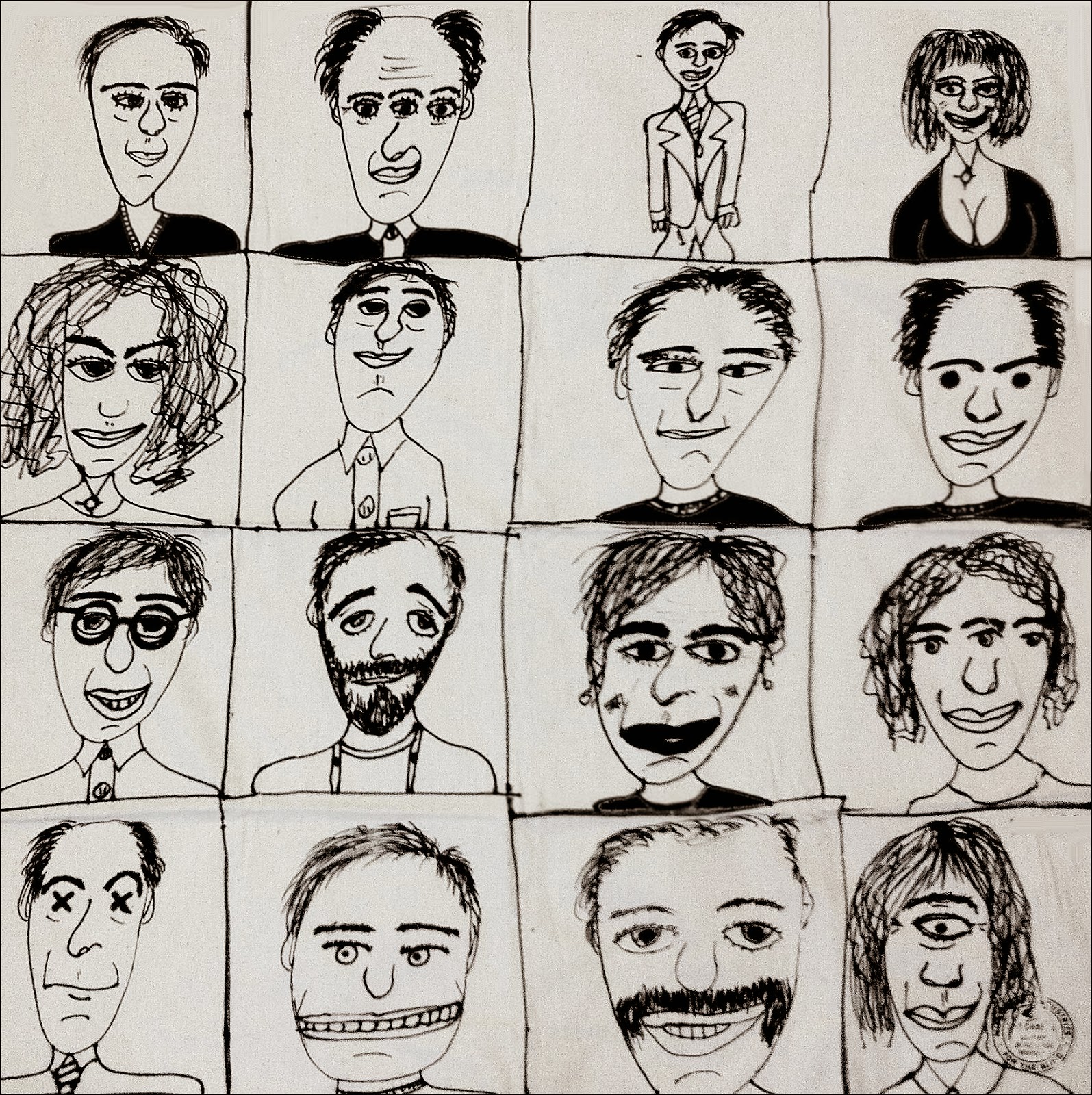 All This Is That: Drawing: Faces # 892 - the oversight committee