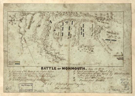 IN DEEDS: Battle Of Monmouth Map