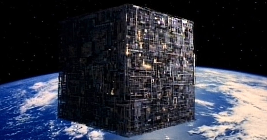 INFINITY NOW: The Giant Flying Cube (No, not the Borg. The Bride.)