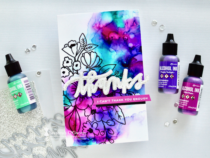 savannahland 2: Alcohol Inks and the WRONG black ink