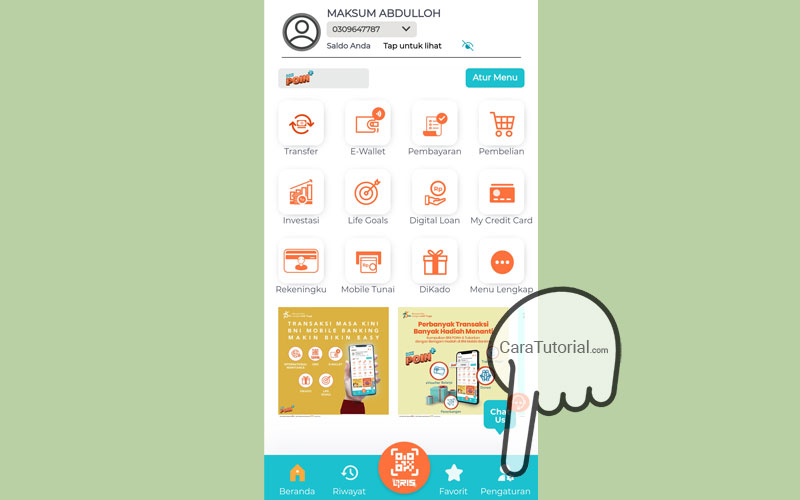 Cara Ubah Password Transaksi BNI Mobile Banking Terbaru - caratutorial.com