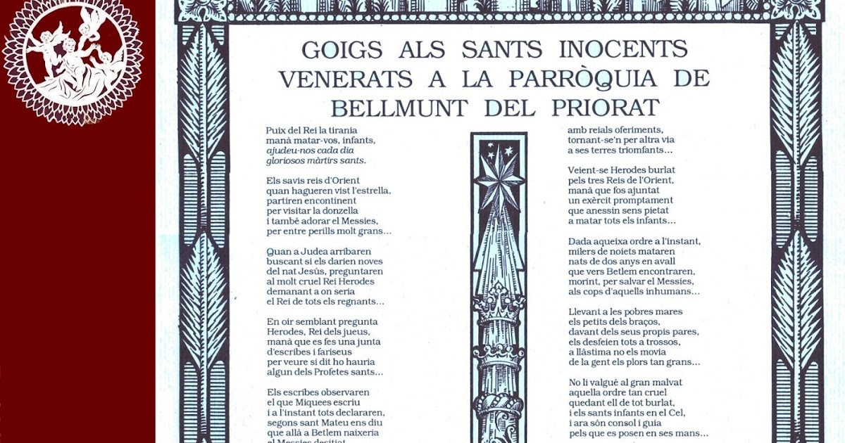 biblio goigs: Goigs als Sants Innocents, venerats a Bellmunt del ...