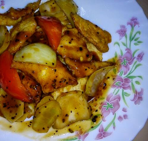 Cooking Pleasure: STIR FRIED BLACK PEPPER FISH FILLETS