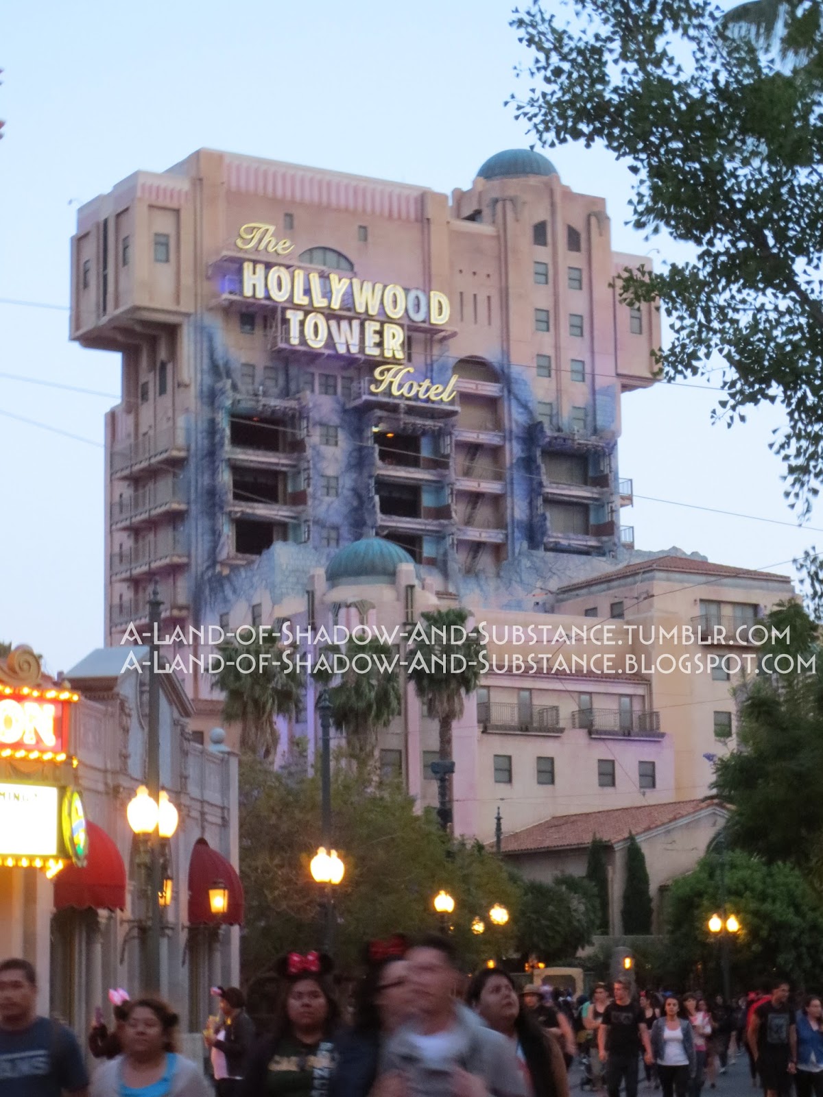 The DCA Hollywood Tower Hotel: Walkthrough Part 2: The Hotel Exterior ...