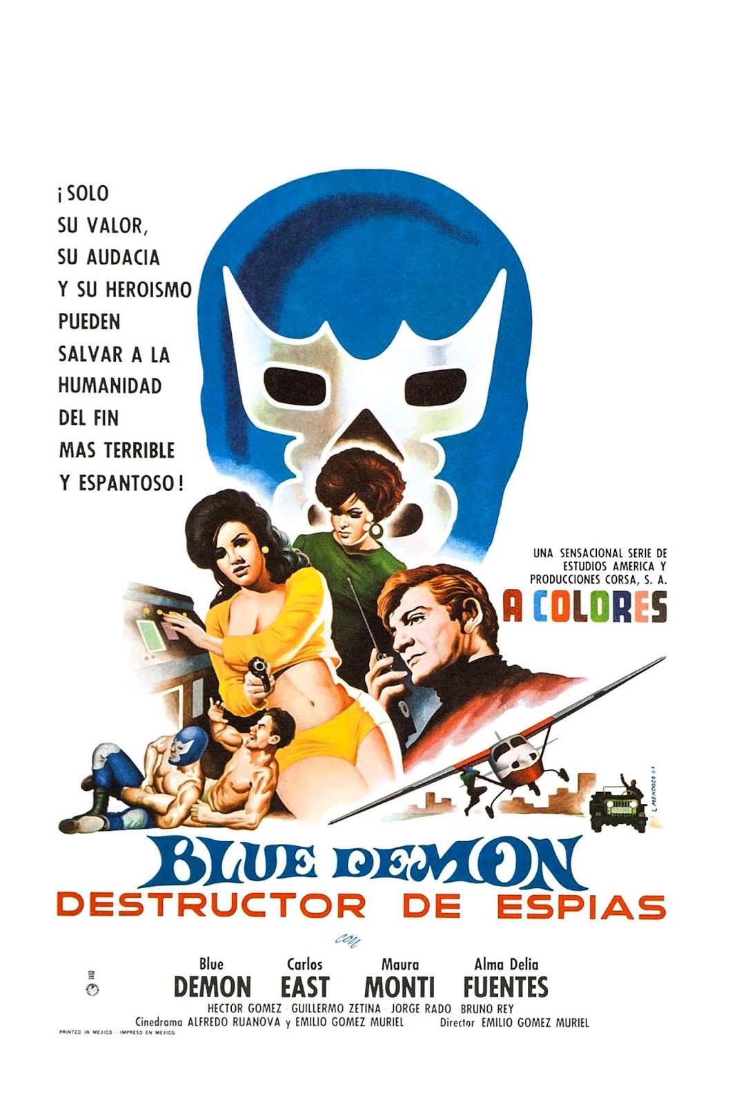 Bloody Pit of Rod: Blue Demon Movie Poster Art!