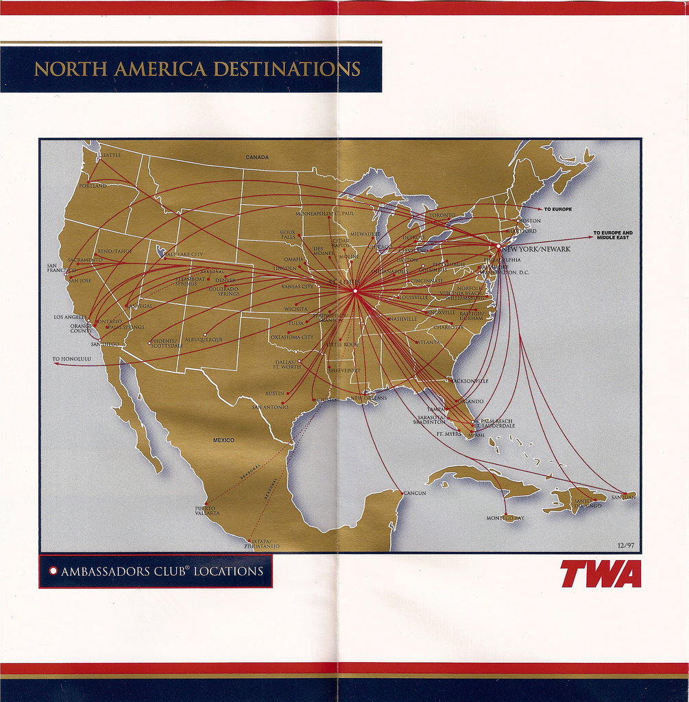 Airline memorabilia: TWA (1998)