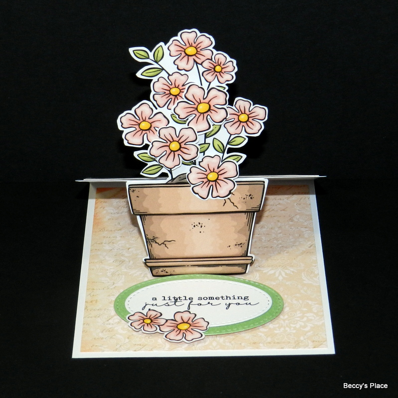 Beccy's Place: Tutorial - Flower Pot Easel Card