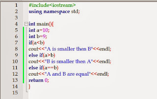 If And Else Conditional Structure In C++