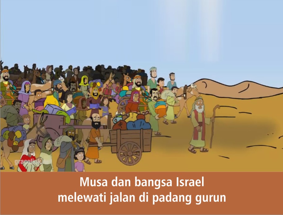 Komik Alkitab Anak: Tiang Awan dan Tiang Api