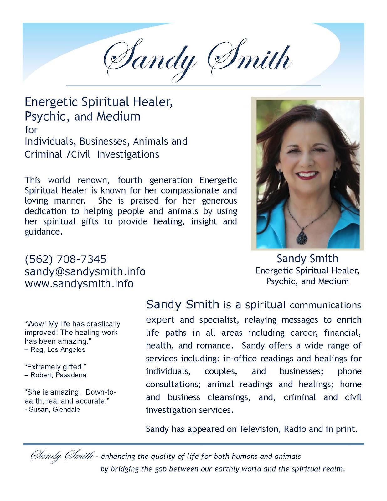 Sandy Smith: About Sandy