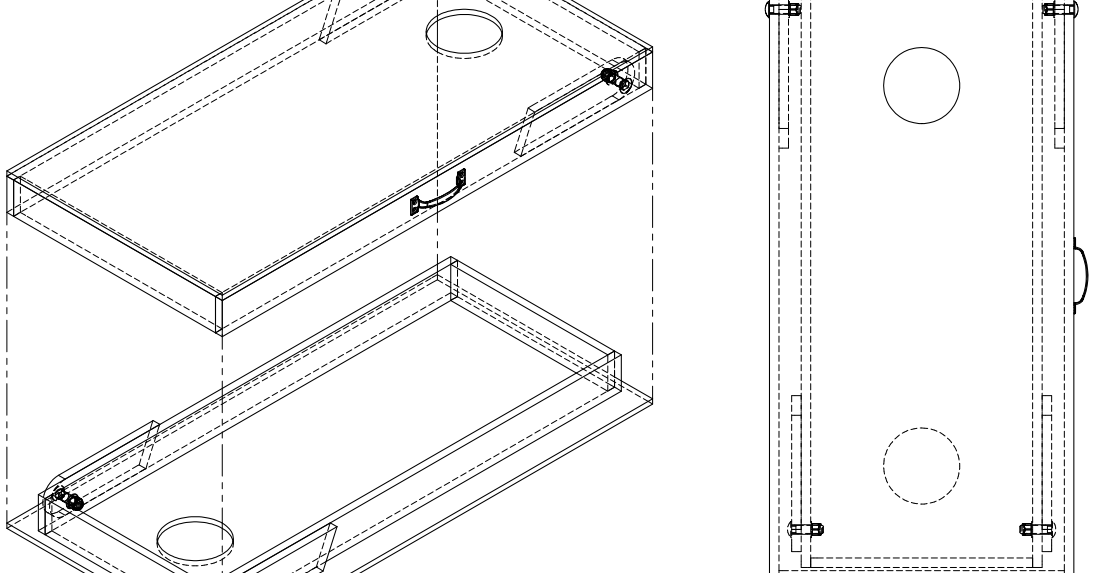 The Chad Experience: Nesting Cornhole 3D Model and Drawing with Dimensions