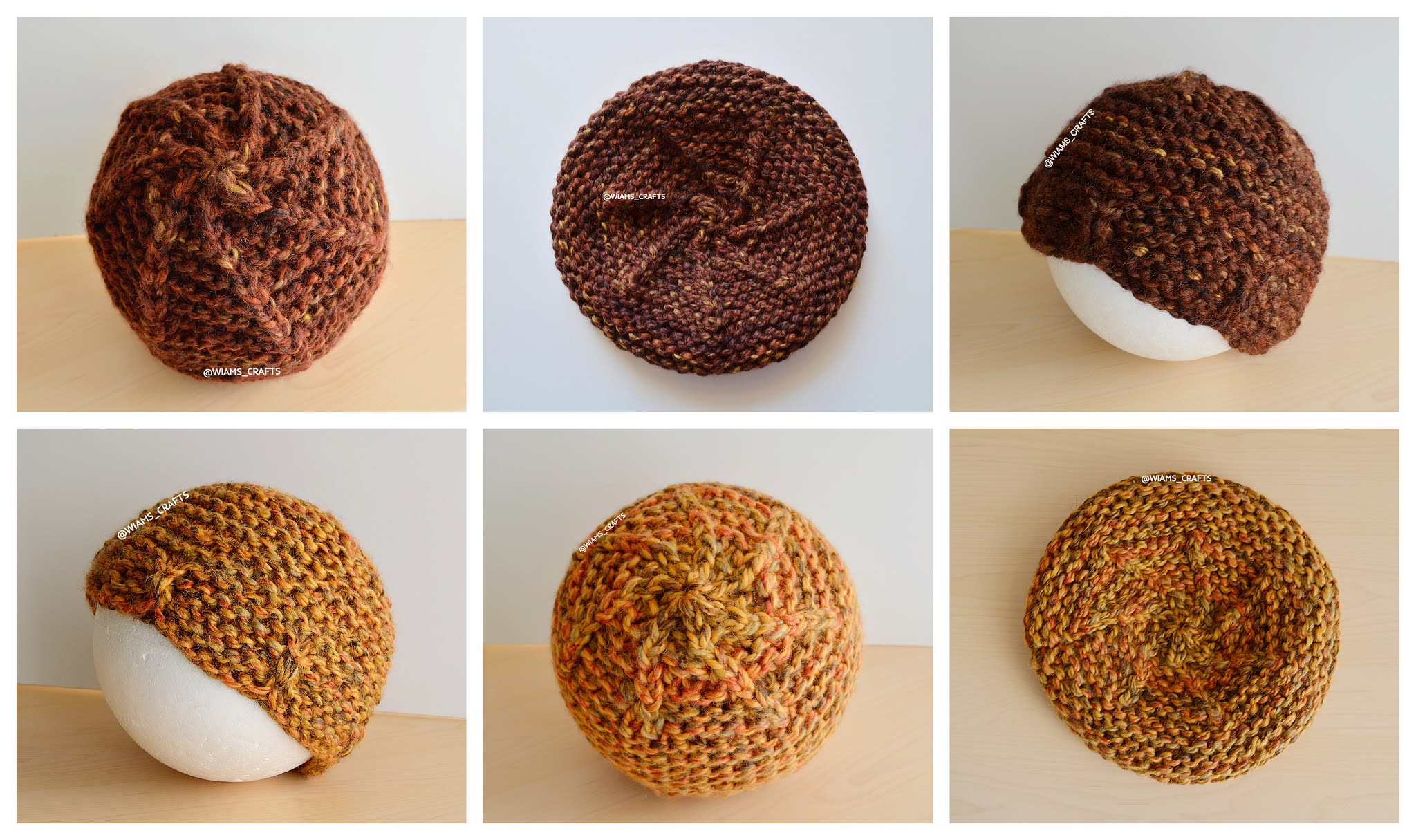 Scalloped Chocolate Hat ~ Wiam's Crafts