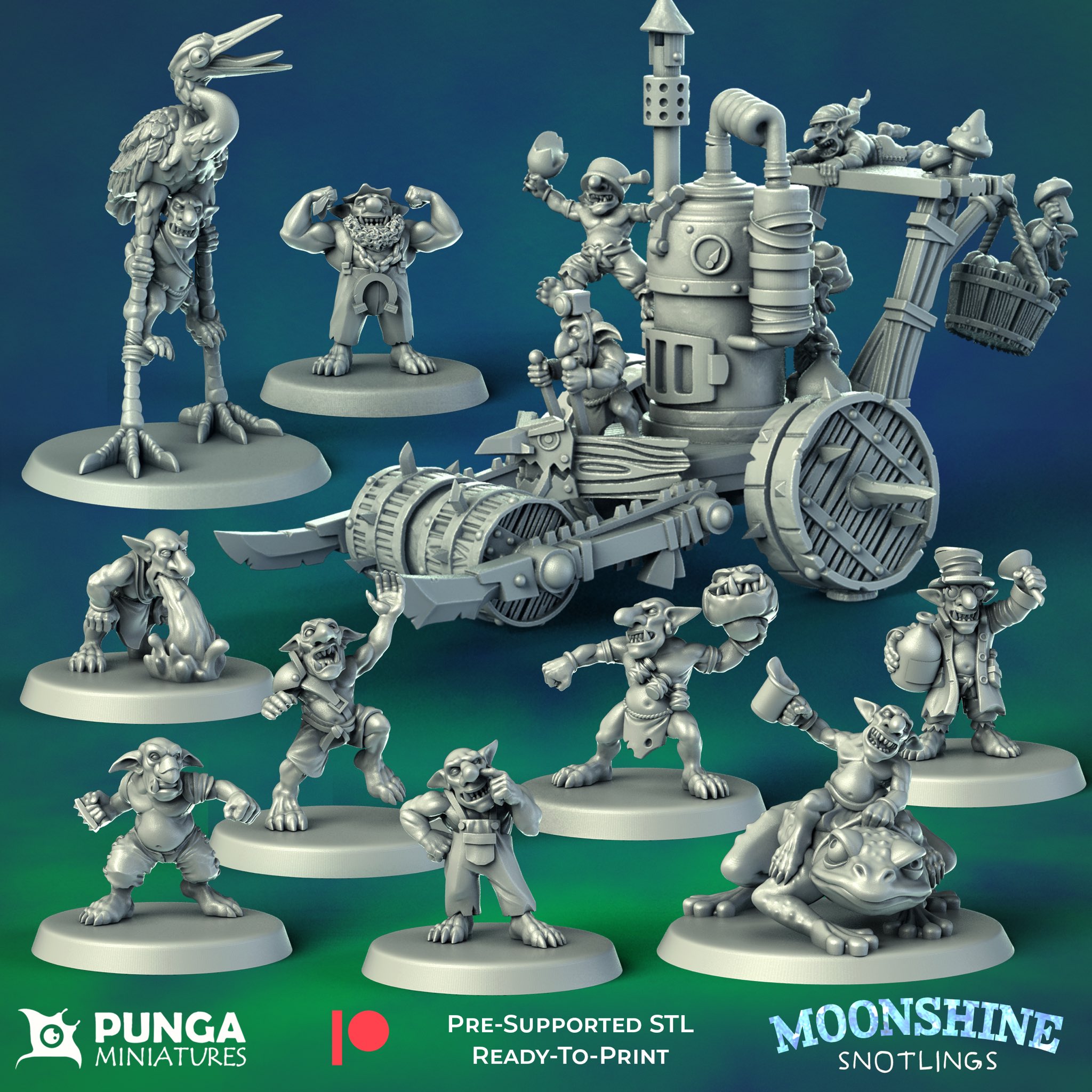 Wargame News and Terrain: Punga Miniatures: Fantasy Moonshine Snotlings ...