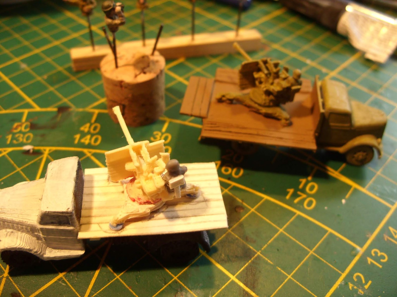 WORLD WAR 2 MODELZONE: 1:100 Zvezda Opel Blitz With 3D Printed Flak 38