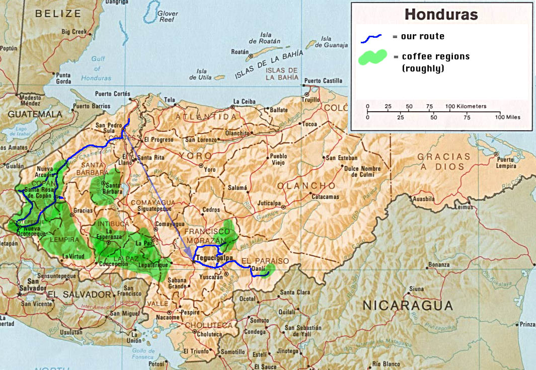 Heograpiya ng Honduras