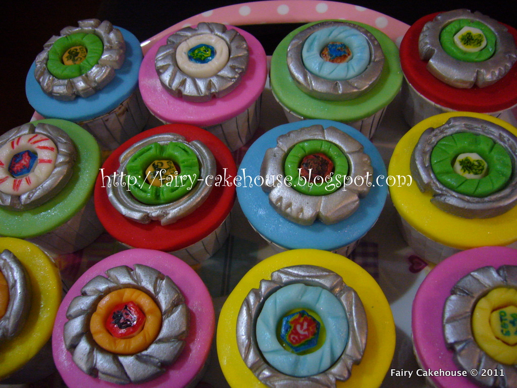 Fairy Cakehouse: 3D Beyblade Cupcakes