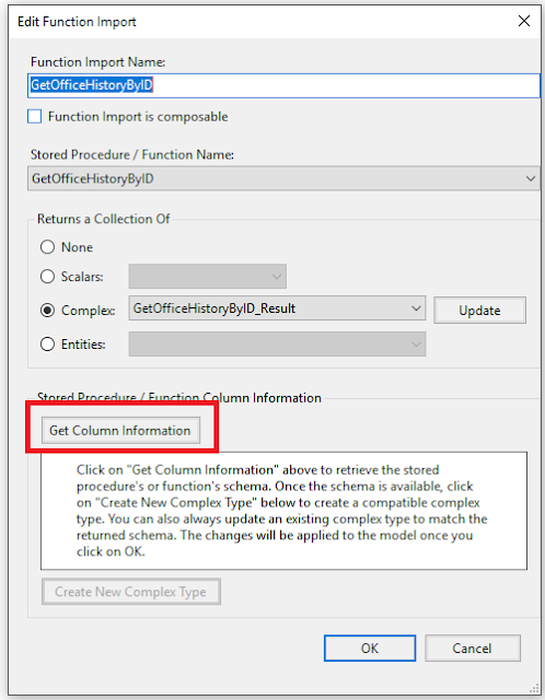 Developer Points Entity Framework How To Update Stored Procedure In Edmx
