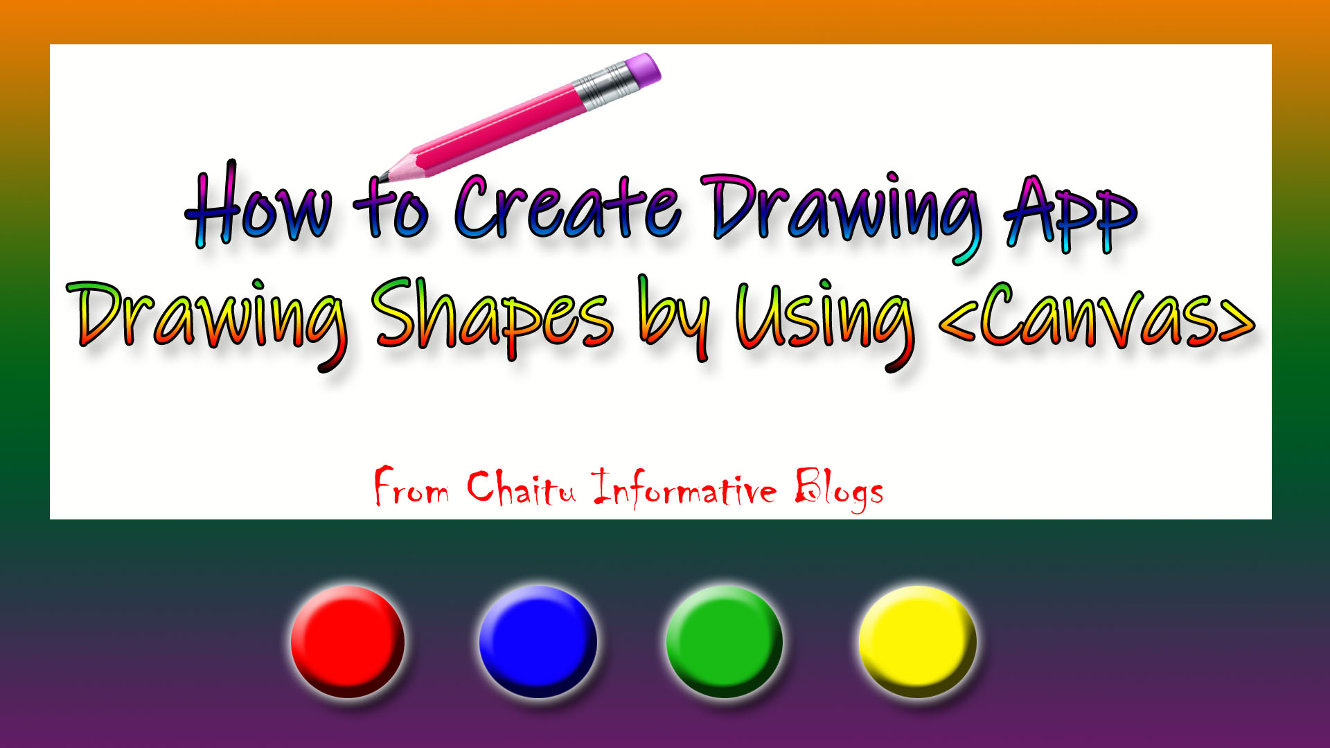 Create simple canvas drawing App by using HTML, CSS and JS Create simple canvas drawing App by using HTML, CSS and JS