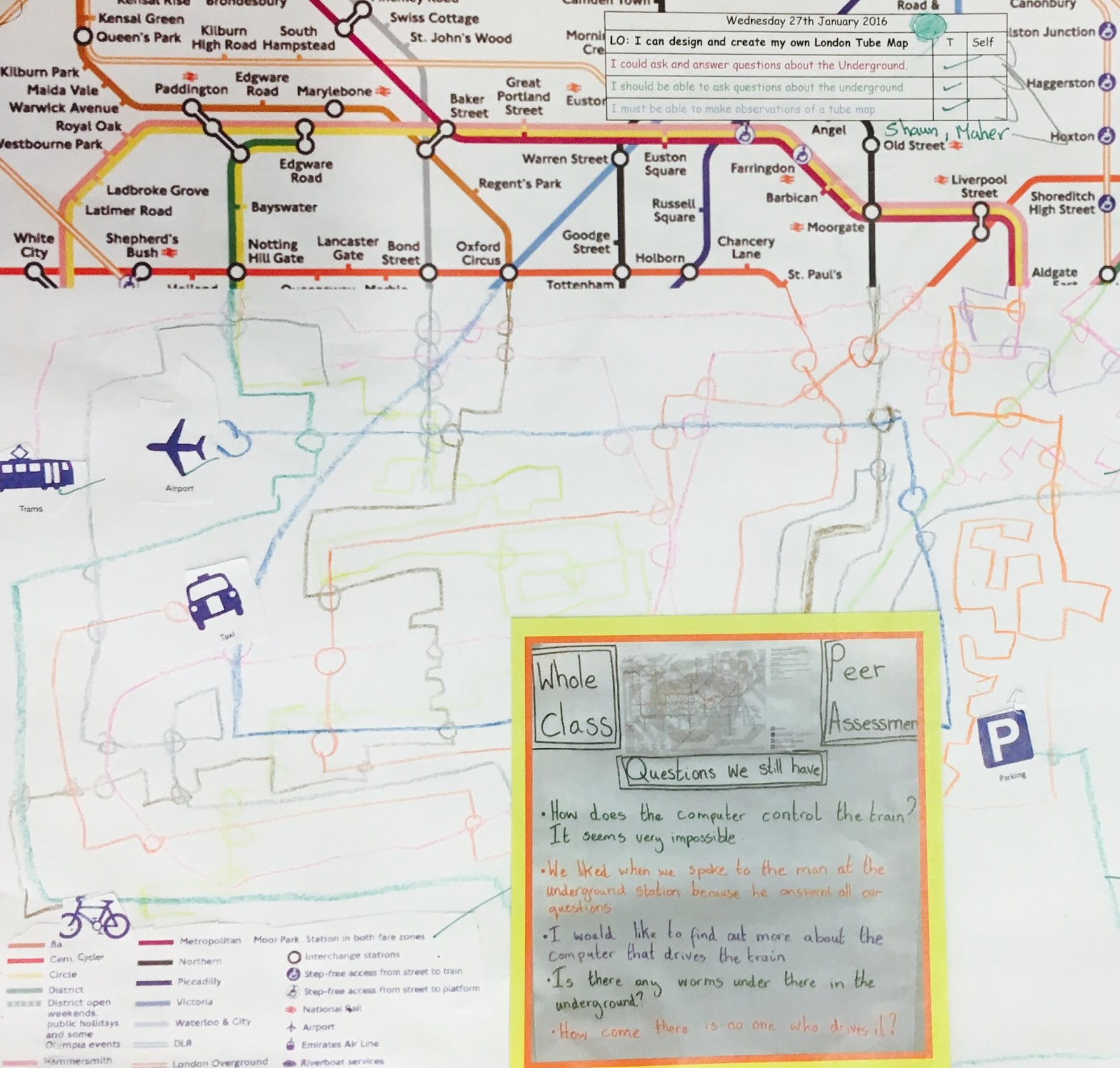 Year 1 @ Hill Mead Primary School: London Underground Map