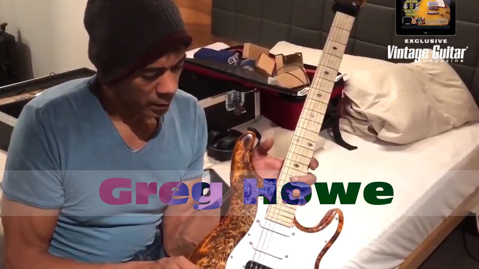 Greg Howe: Vintage Guitar Magazine and Lick Box