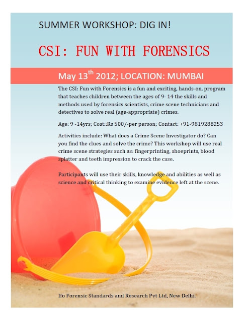 Forensic Expert's Blog (I.F.O): CSI: FUN WITH FORENSIC FOR KIDS: EVENT ...