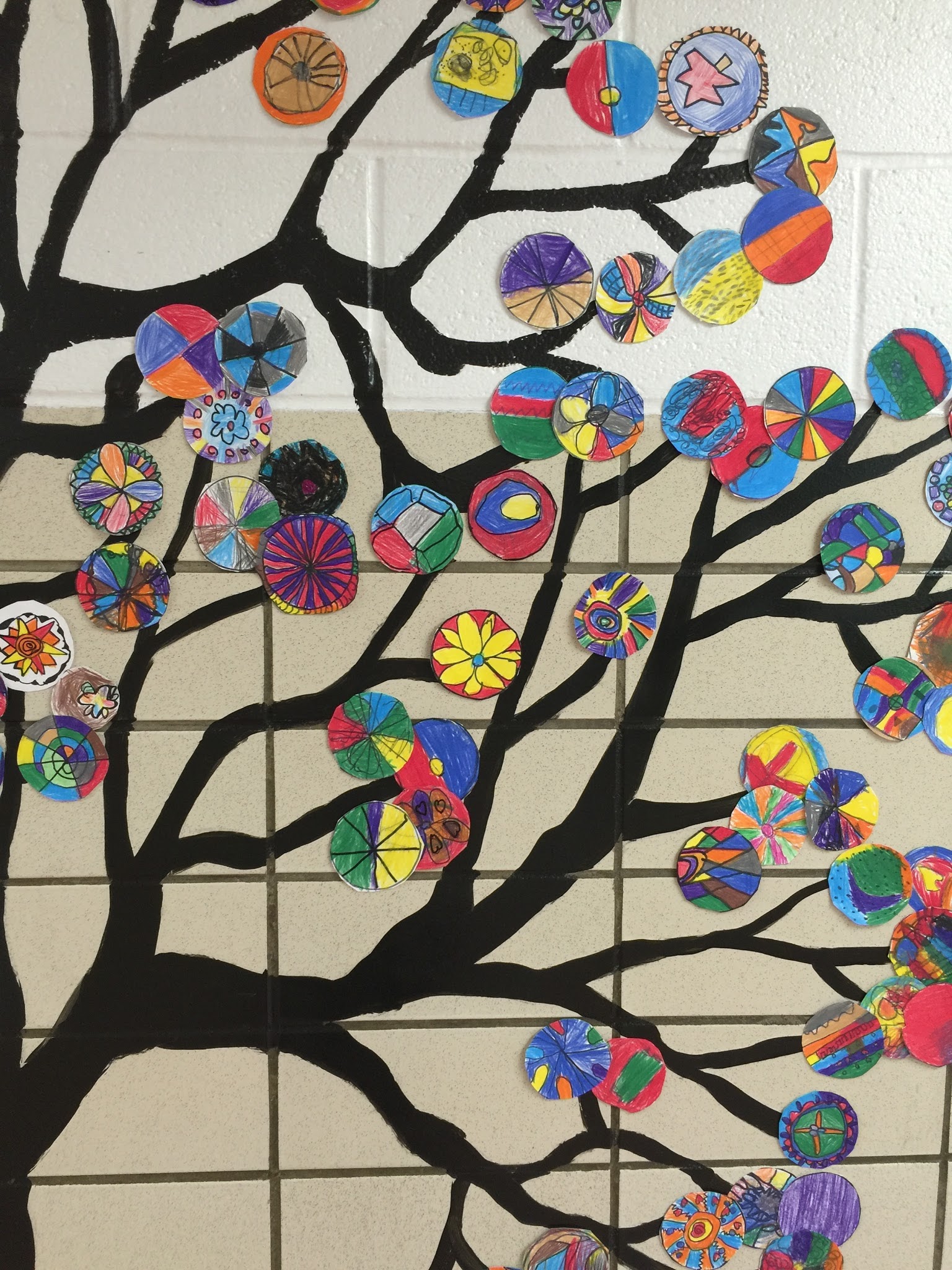 Mrs. Harris' art room: abstract tree mural 1st grade art project