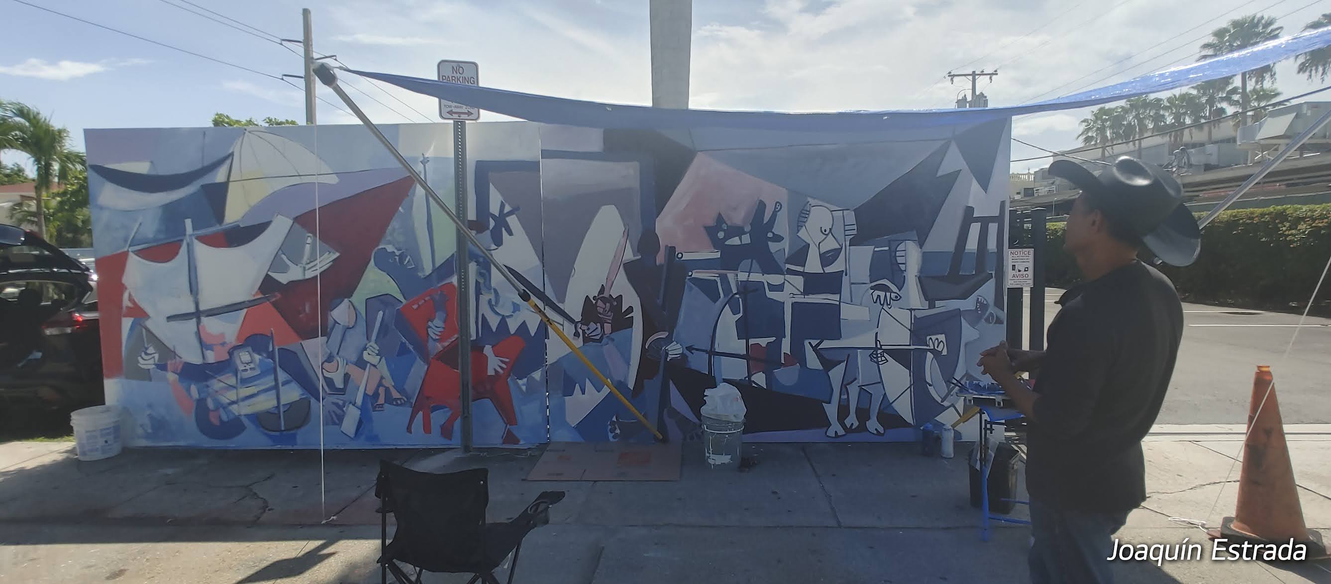 Gaspar, El Lugareño: Roberto Márquez, artista mexicano, está realizando ...