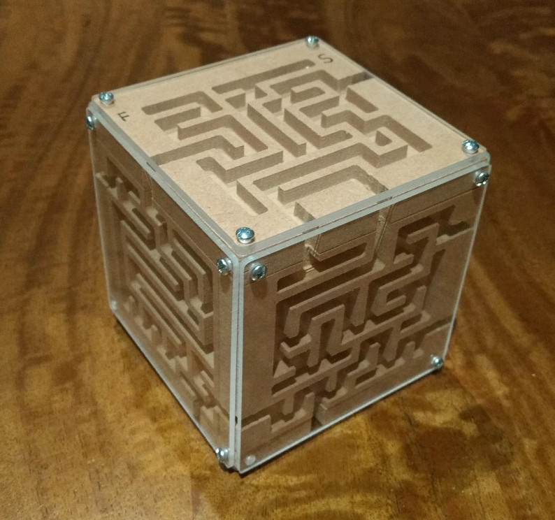 Random Project Lab 3d Cube Rolling Ball Maze On Carvey