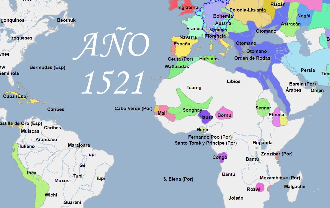 Historia Universal para principiantes: Cronología universal (1521-1540)