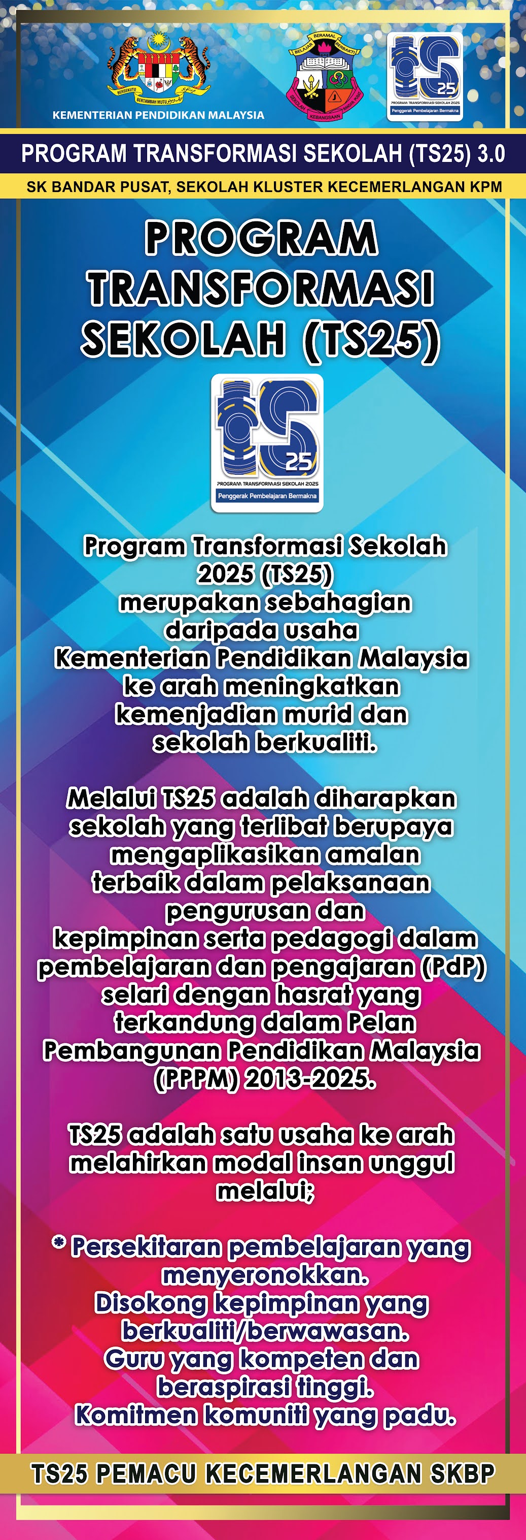 SK BANDAR PUSAT SKK KPM: TS25 SKBP