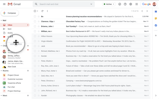 Novidades no Gmail: Novas opçoes para ignorar o Google Chat ... Novidades no Gmail: Novas opçoes para ignorar o Google Chat ...