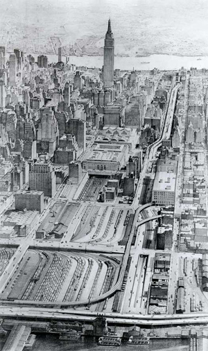 Cosmobile Cosmopolitan Transport: 1955 Mid Town Manhattan Expressway ...