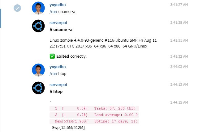 Kontrol Remote Server Menggunakan Bot Telegram - LinuxSec Kontrol Remote Server Menggunakan Bot Telegram - LinuxSec