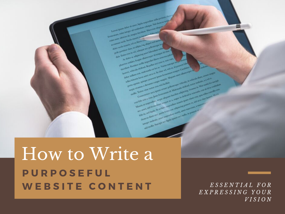 How to Write a Purposeful Website Content