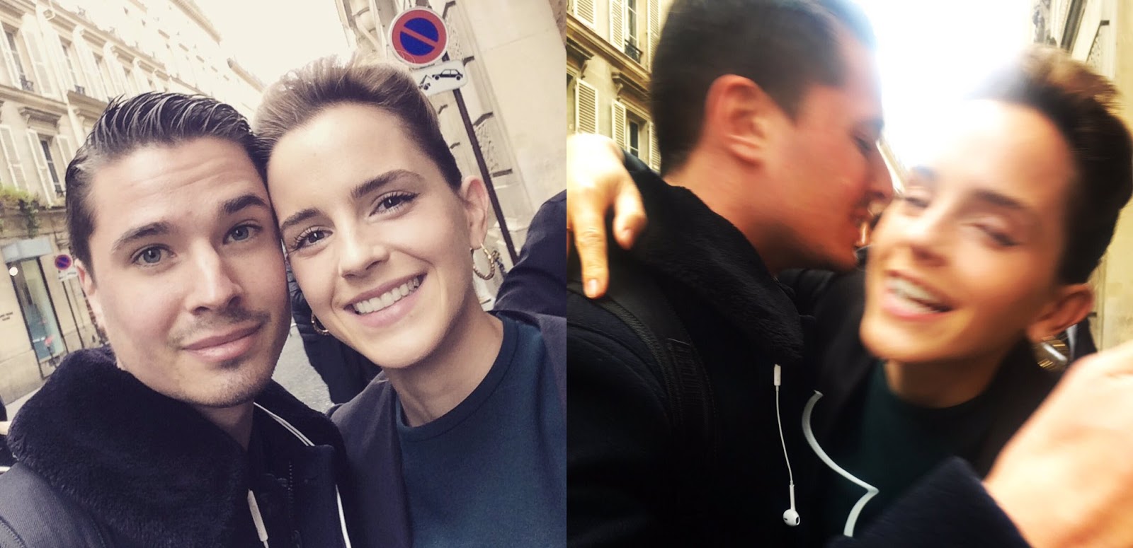 Emma Watson: Emma Watson and fans in Paris [February 20, 2017]