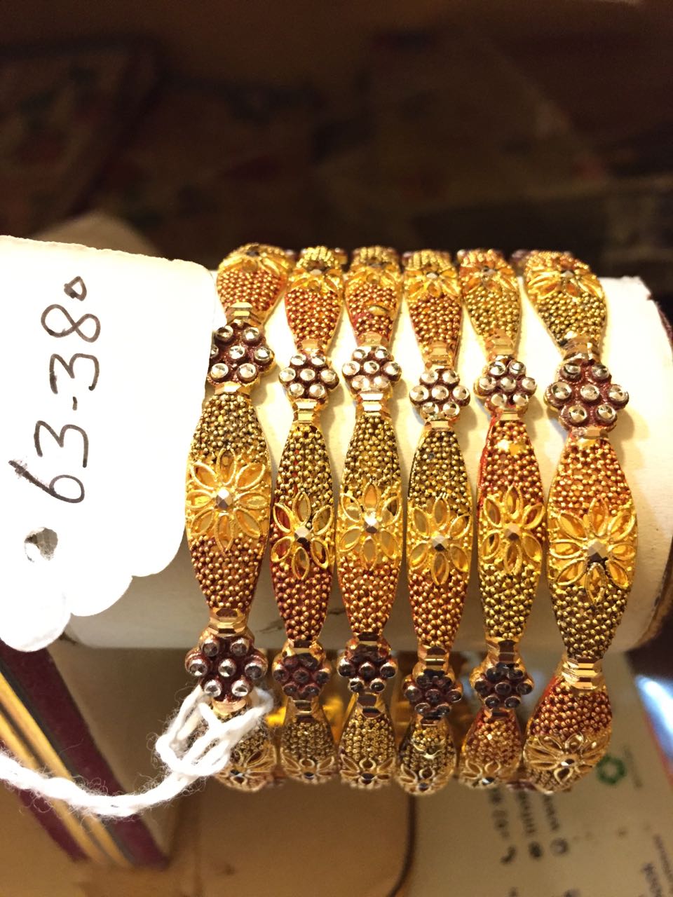 Gold Bangles : Latest Full Casting Set Gold