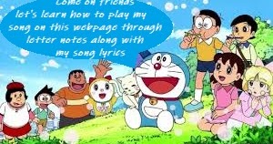 Doraemon Song Letter Notes With Lyrics