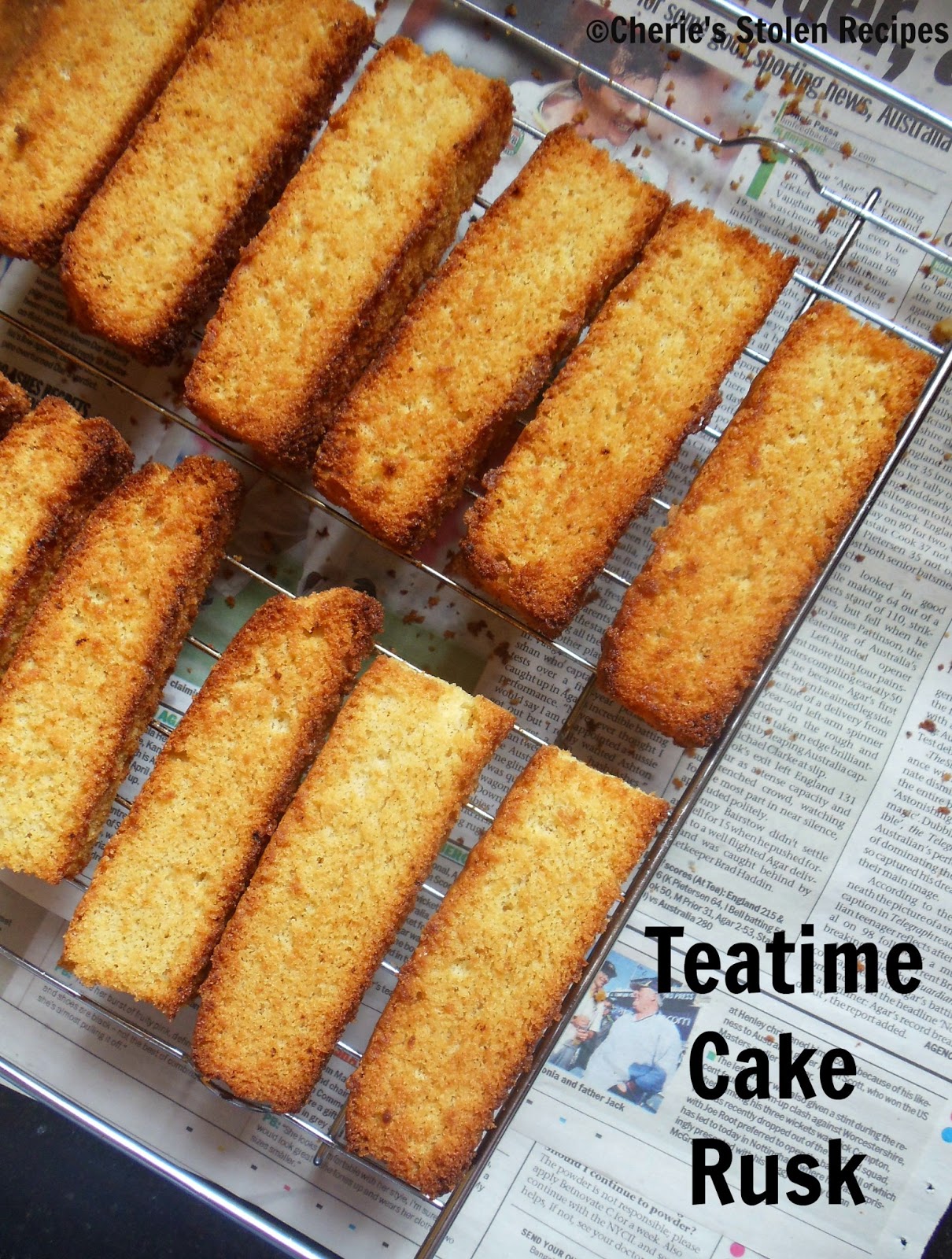 Cherie's Stolen Recipes: Teatime Cake Rusk