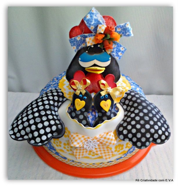 RÊ CRIATIVIDADE COM E.V.A: COBRE BOLO DE GALINHA DA ANGOLA