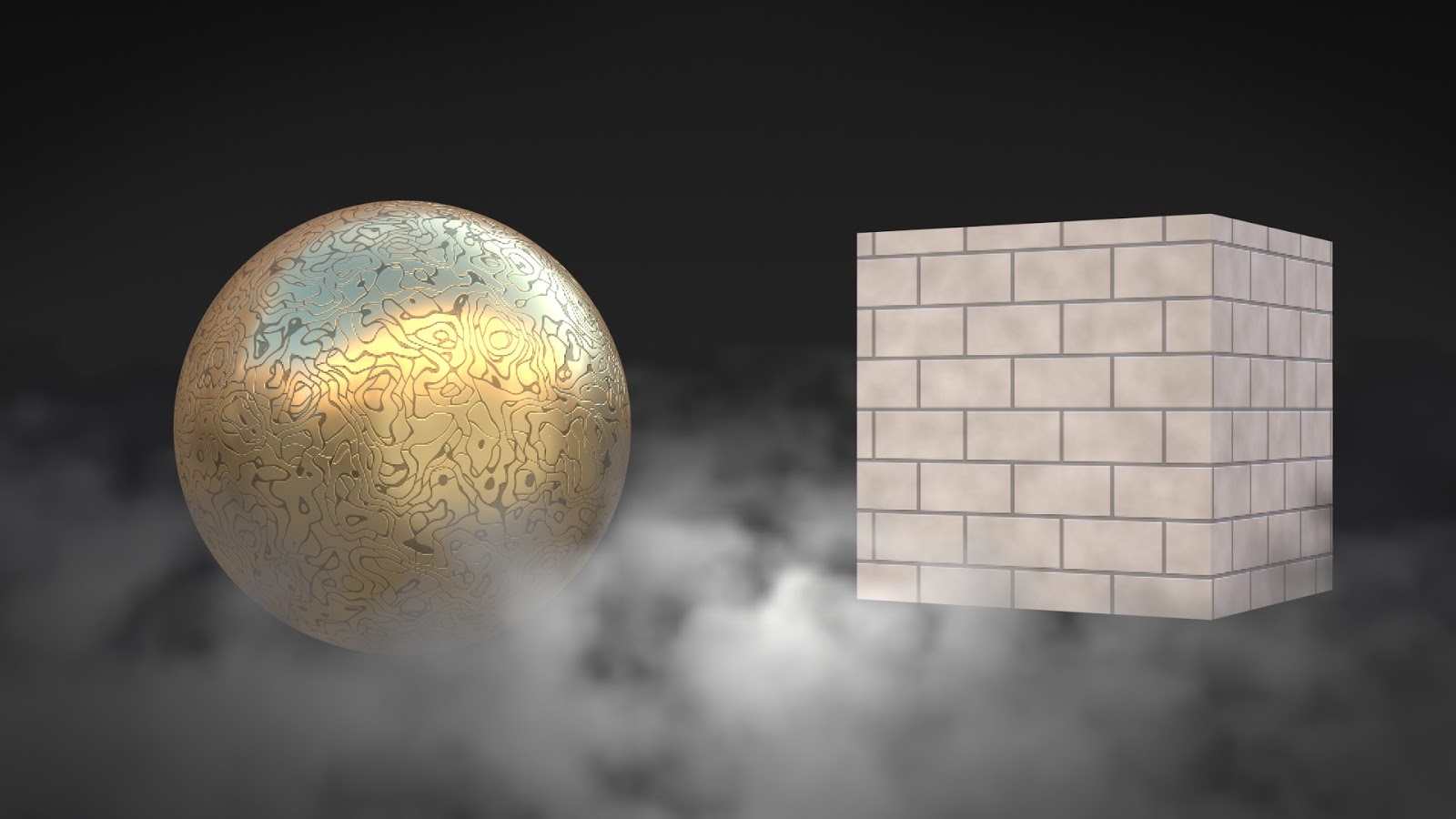 Darkfall Blender Add On The Shader Library Version 106 Sci Fi Gold Brick And Clouds