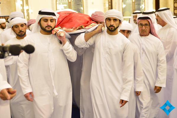 Burial photos of prince of Dubai, Sheikh Rashid bin Mohammed bin Rashid ...