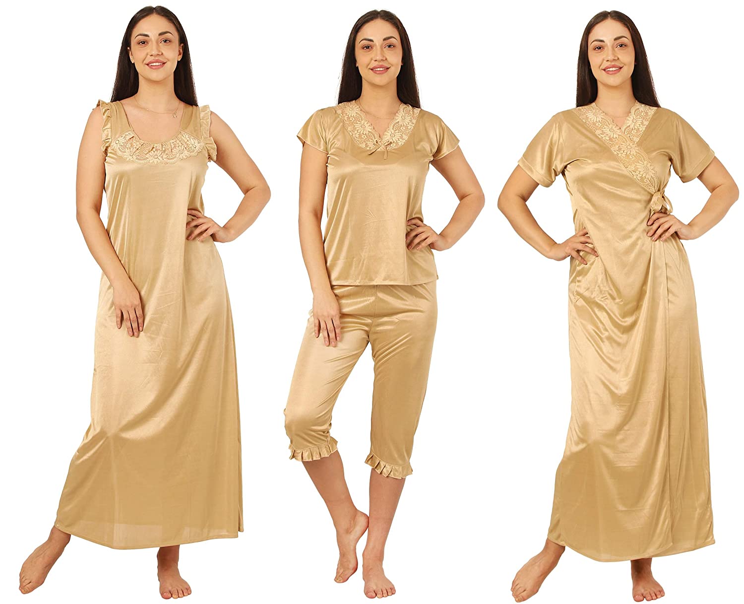 Best 50 satin nighty combo sets | Top Most Best Selling Product Collection