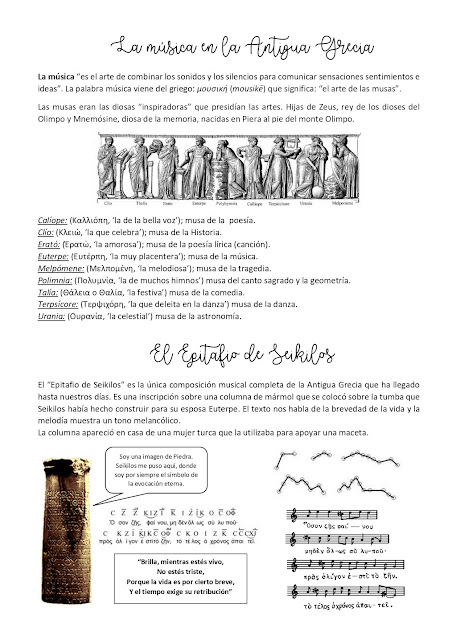 Musica para todos en el cole: La música en la Antigua Grecia