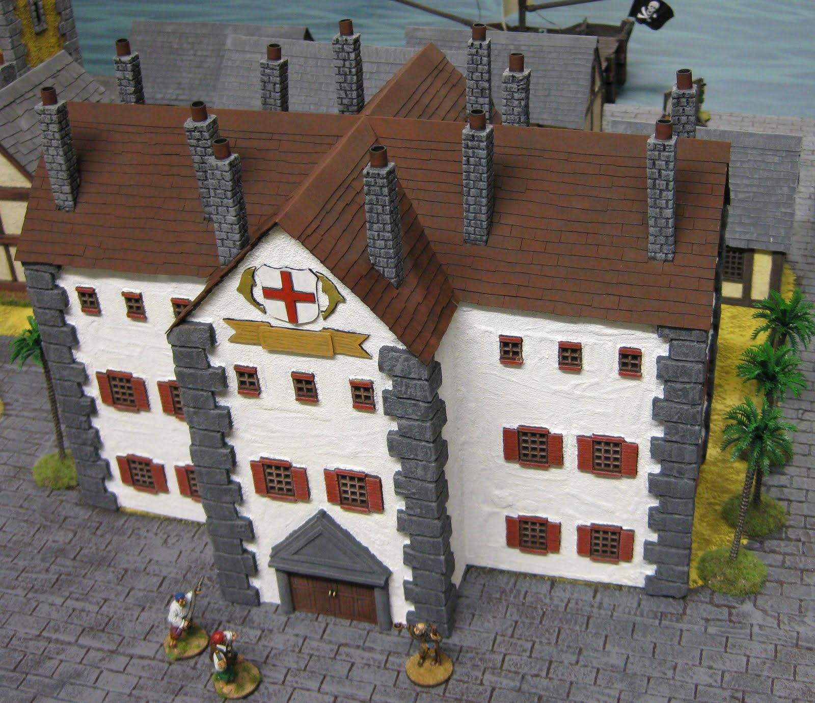 Scott's War-gaming: The Governors Mansion, and town terrain extras