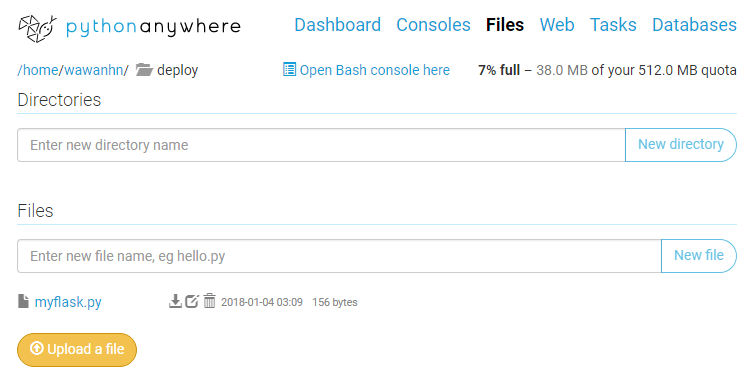 Deploying Flask Python di Pythonanywhere | Share to The World Deploying Flask Python di Pythonanywhere | Share to The World
