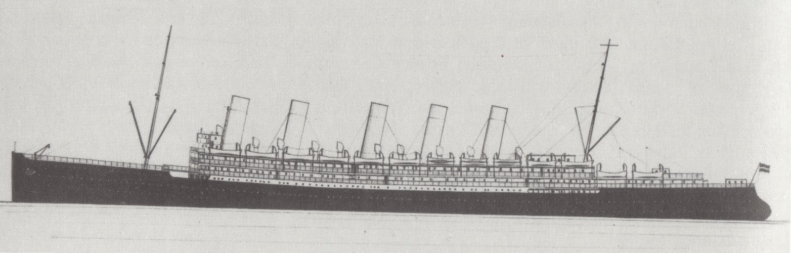 Side profile for the proposed Five-funneled liner for the Norddeutscher ...