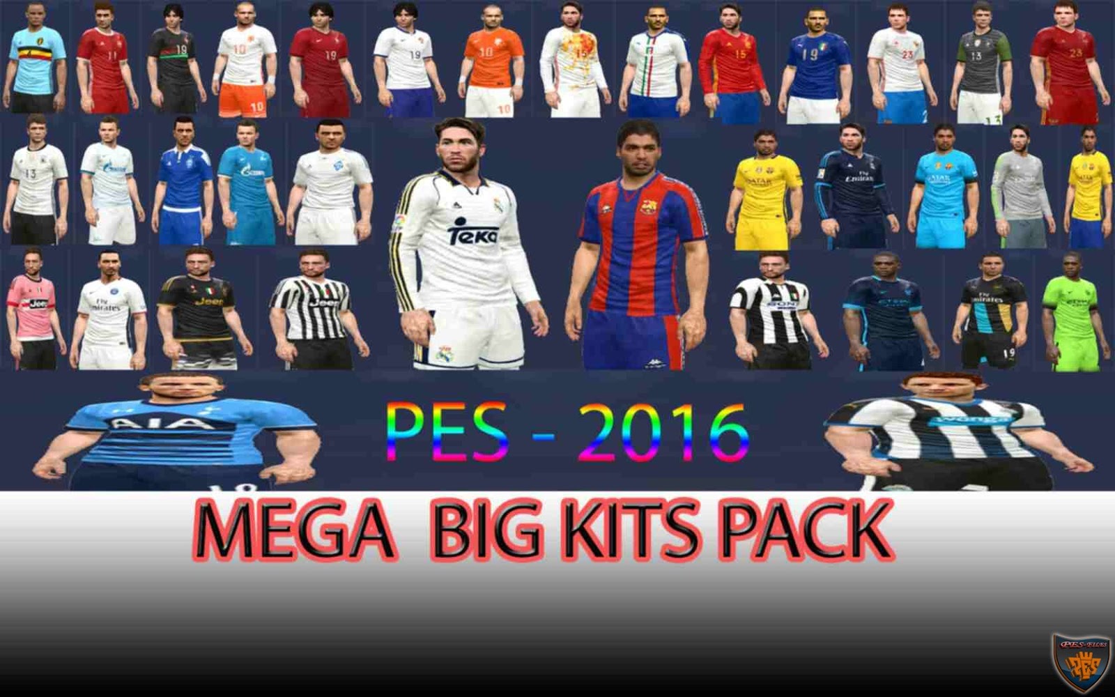 pes-modif: Pes 2016 Mega Big Pack Kits by DzhonX