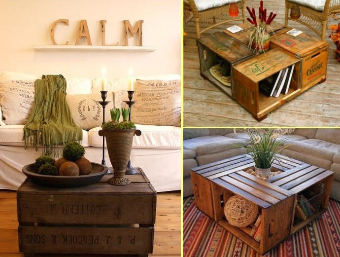 DIY Ιδέες κατασκευής επίπλων από Ξύλινα Κιβώτια - Καφάσια | SOULOUPOSETO