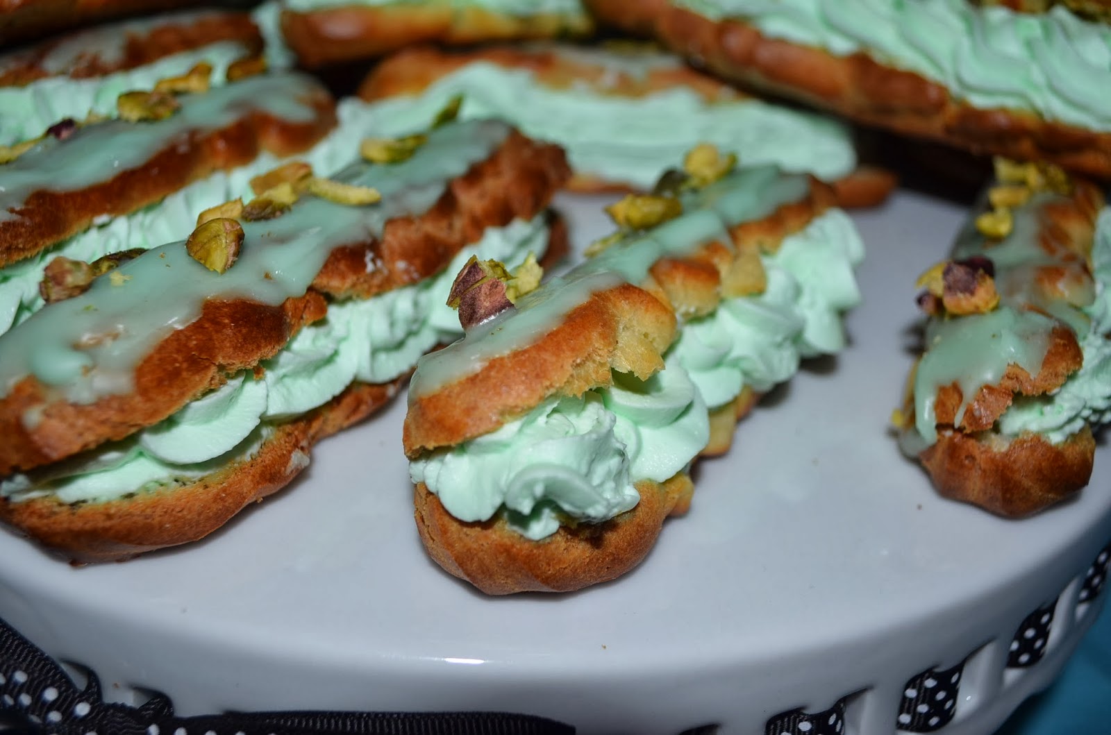 Petit en K: Eclair à la pistache
